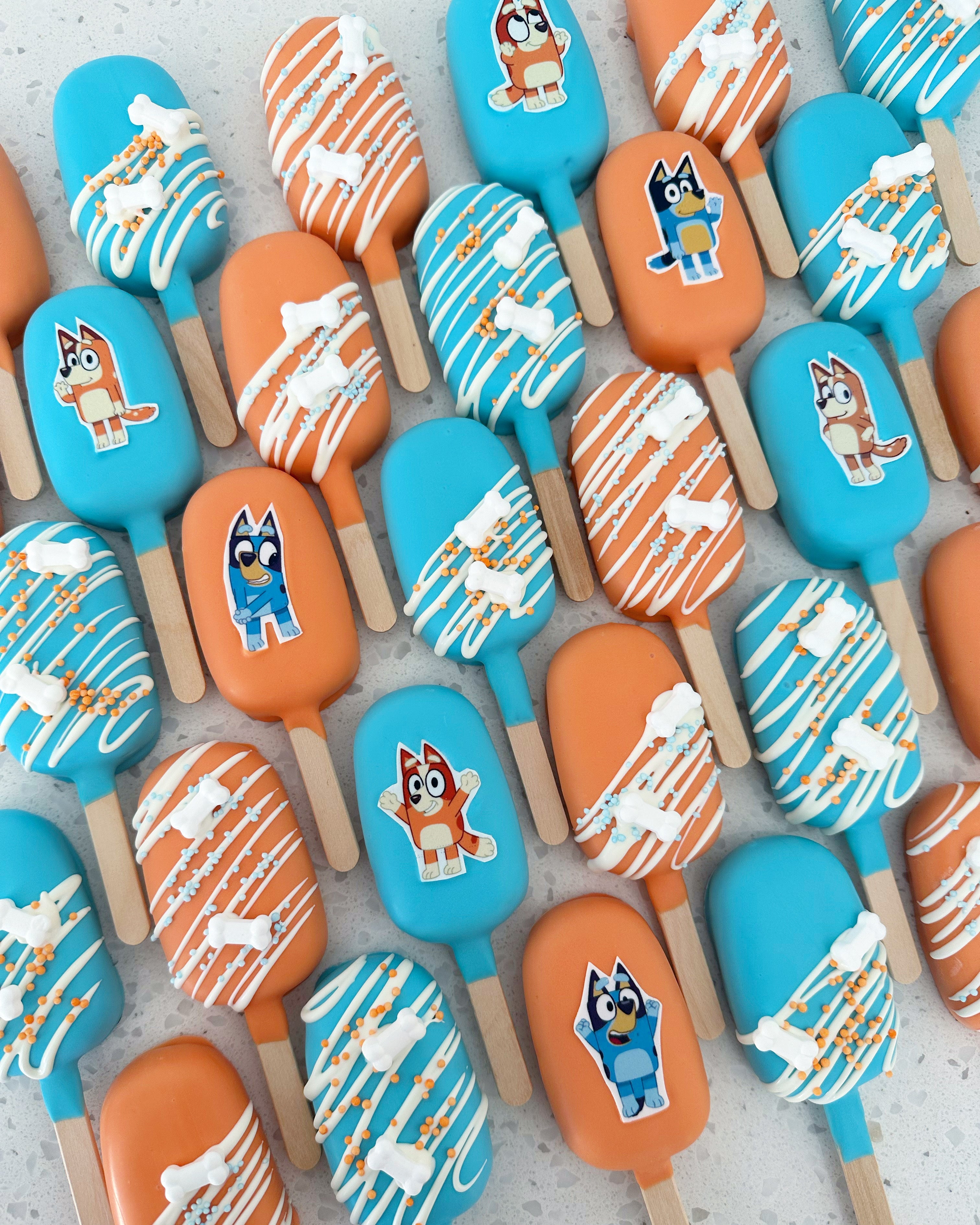 Custom Character Cakesicles – Sugar and iced